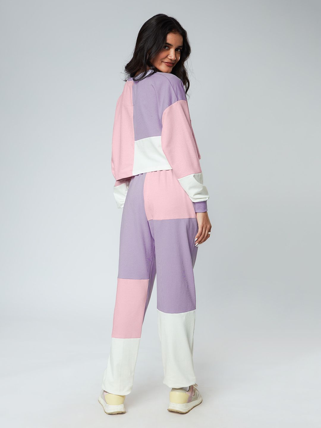 Buy Solids: Shades Of Purple Set (Colourblock) Women Co-ord Sets Online