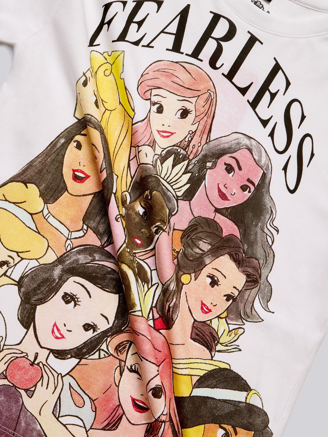 Disney: All Princess (Oversized) Girls Cotton Oversized T-Shirts online