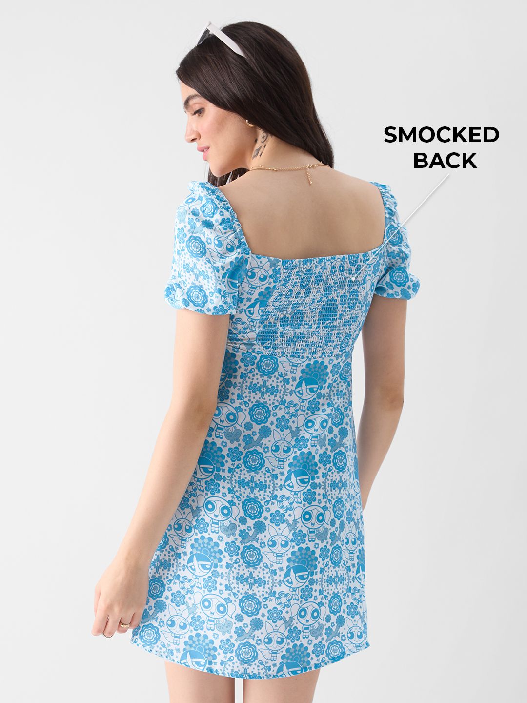 Buy The Powerpuff Girls: Floral Pattern Women Dresses Online