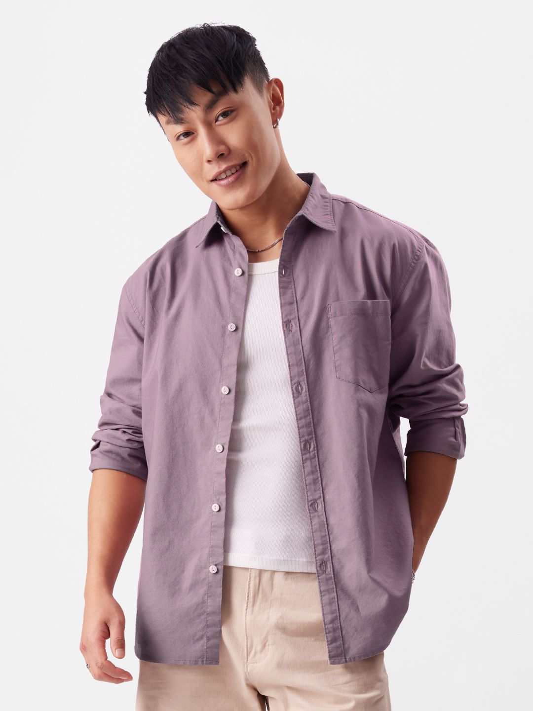 Buy Solids: Grape Men's Shirt Online