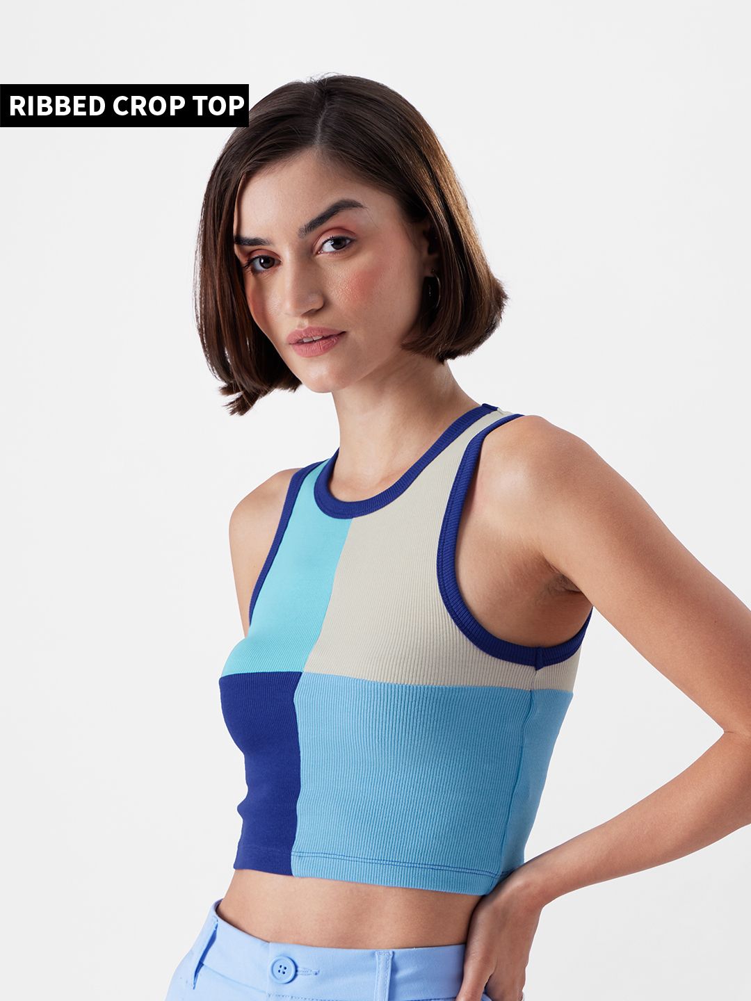 Buy TSS Originals: Aqua Blues Womens Cropped Tank Top online at The ...