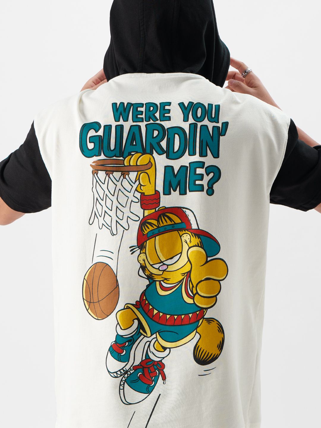 Buy Garfield: Guarding Me? Hooded T-Shirts Online