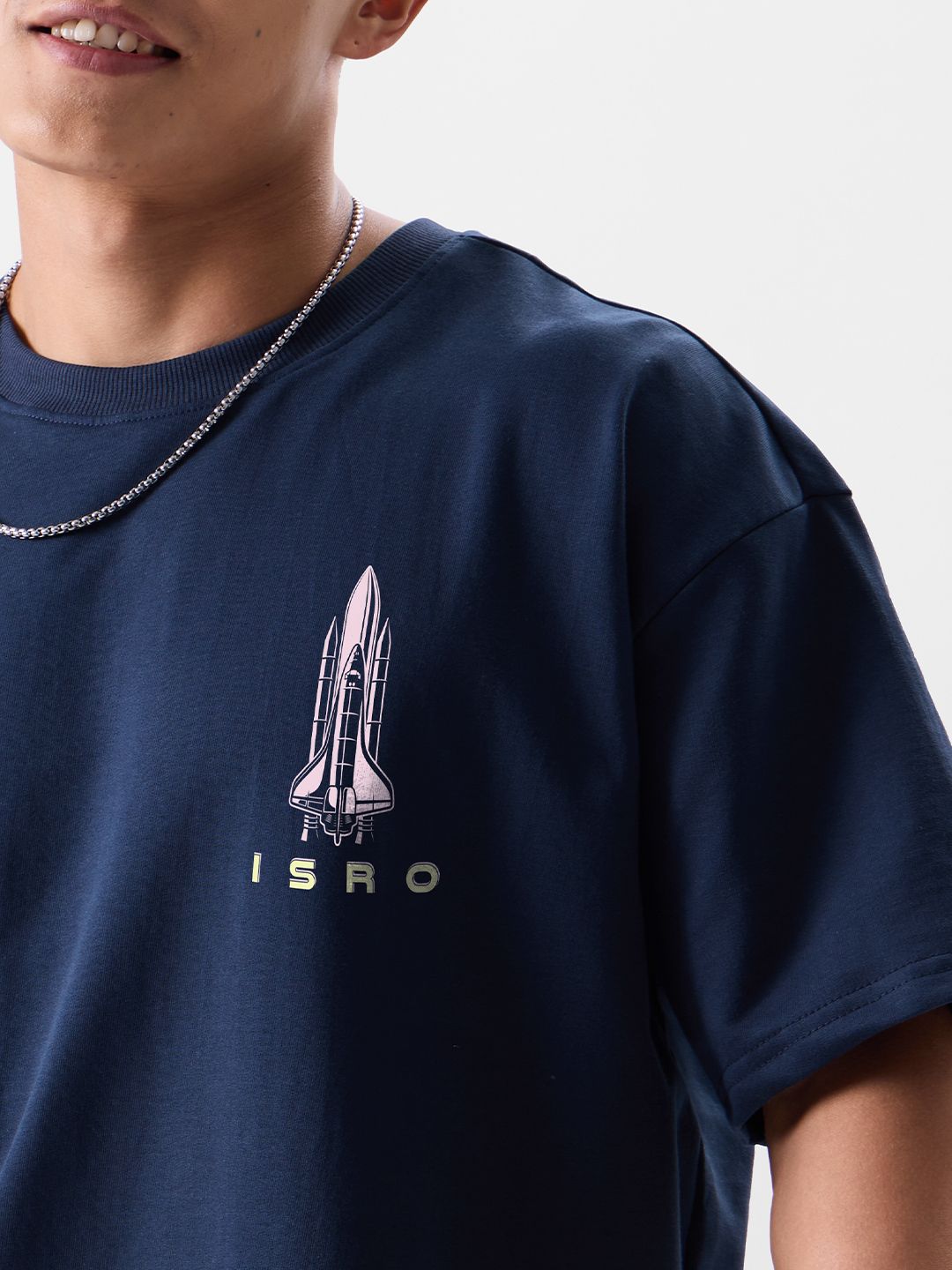 Buy ISRO: India Pride Oversized T-Shirts Online