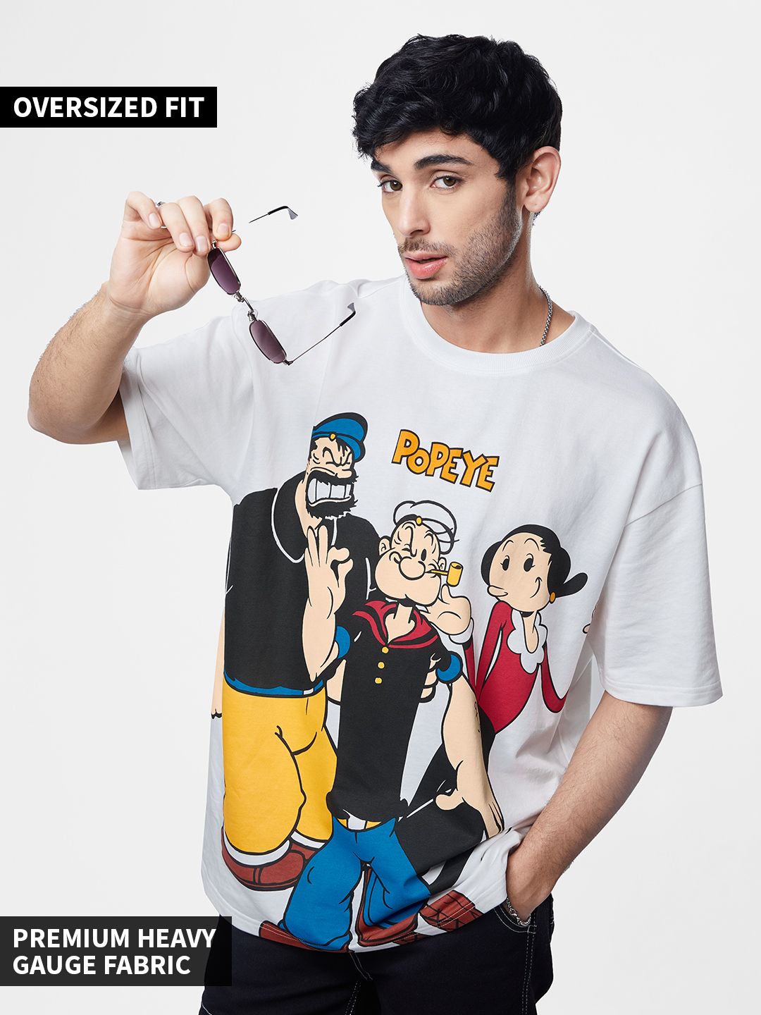 Buy Popeye: Sailor Crew Oversized T-Shirts Online