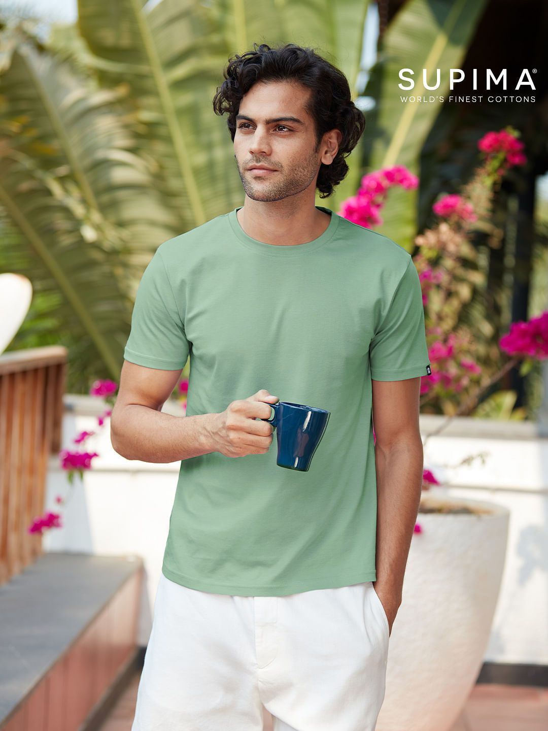 Buy Solids: Jade Green (Supima) T-Shirts Online