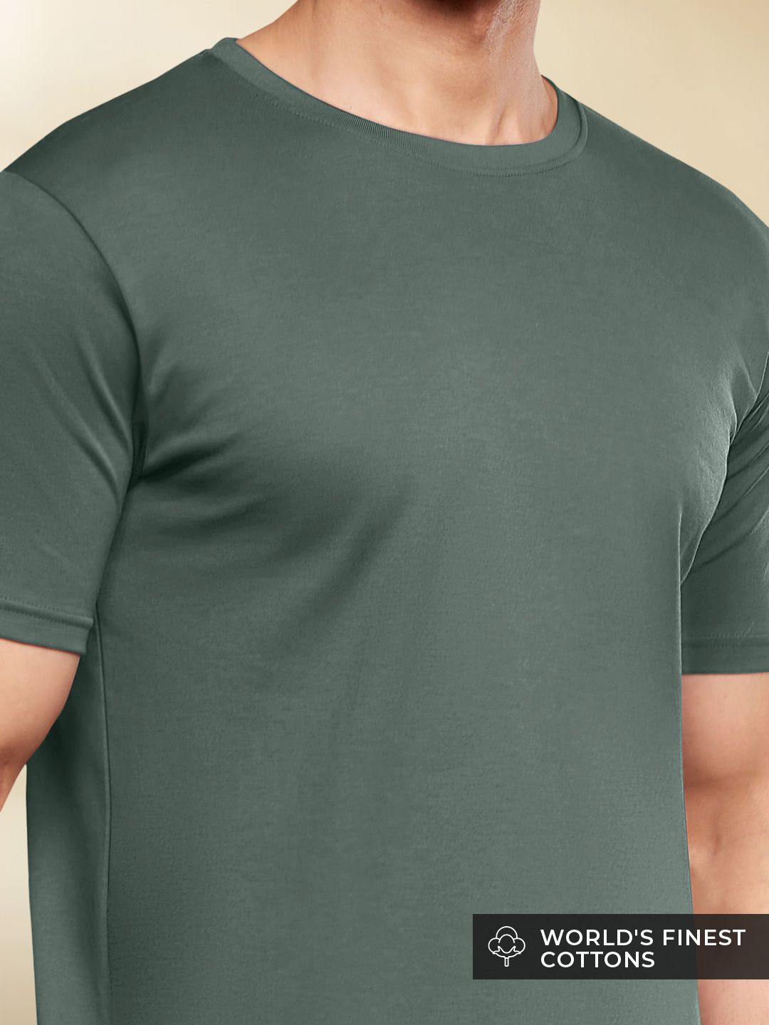 Buy Supima Cotton Light Olive Supima T-Shirts Online