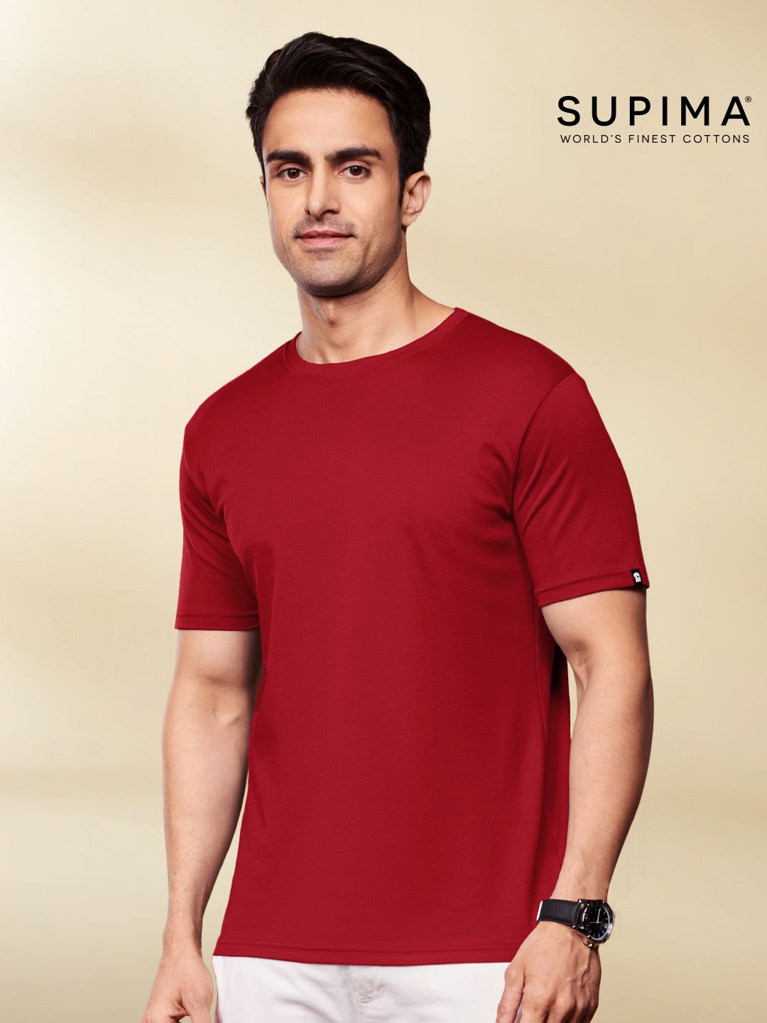Buy Supima Cotton Poppy Red Supima T-Shirts Online