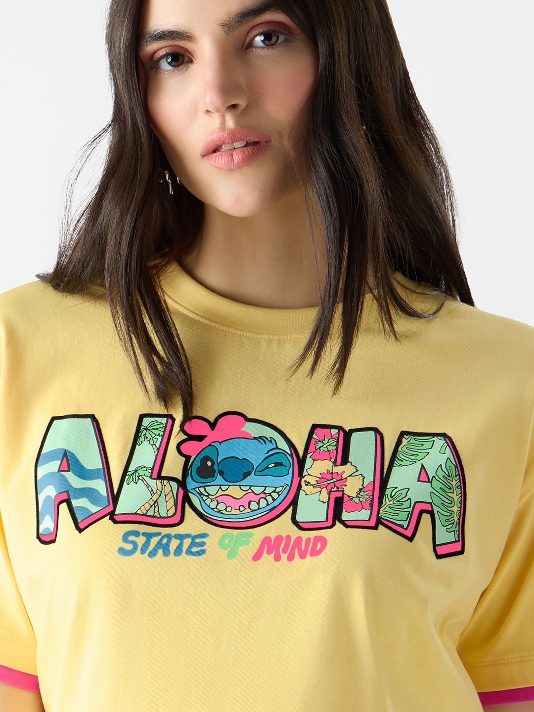 Buy Lilo & Stitch: Aloha Women Oversized Crop Tops Online