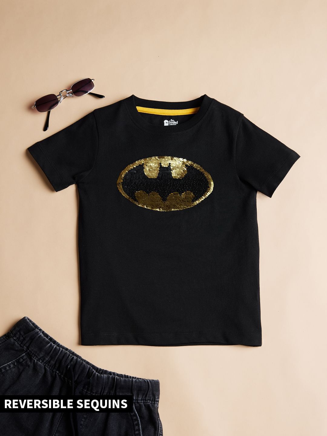 Buy Batman: Bat-Signal Boys Cotton T-Shirts online at The Souled Store.