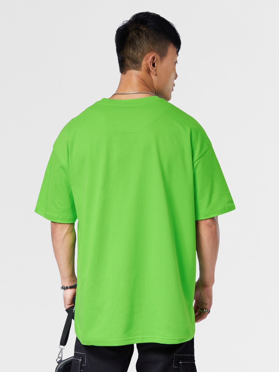 Buy Solids: Lime Oversized T-Shirts Online