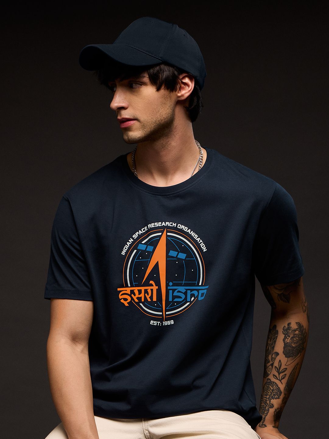 Buy ISRO: Logo Men T-Shirts Online