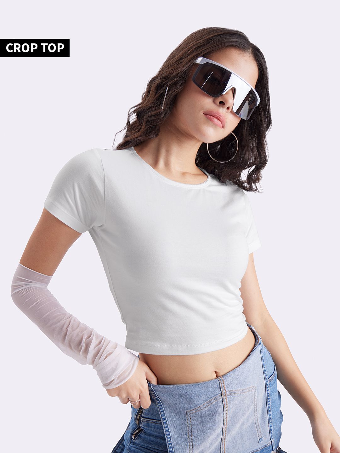 Buy TSS Originals: Aqua (Colourblock) Women's Cropped Tops online at ...