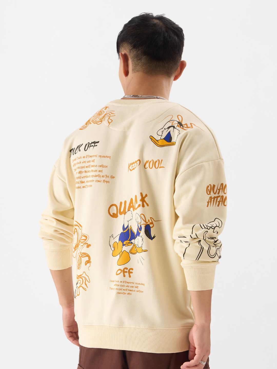 Buy Donald Duck: Quack Off Mens Oversized Sweatshirts Online