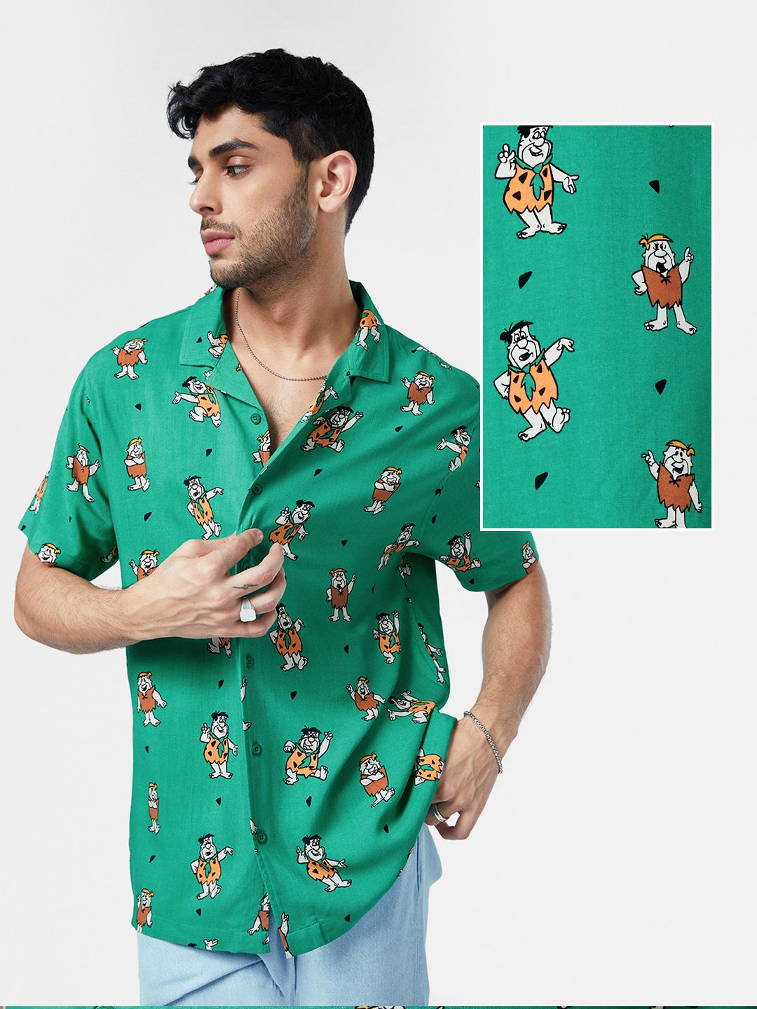 Buy The Flintstones: Pattern Summer Shirts Online