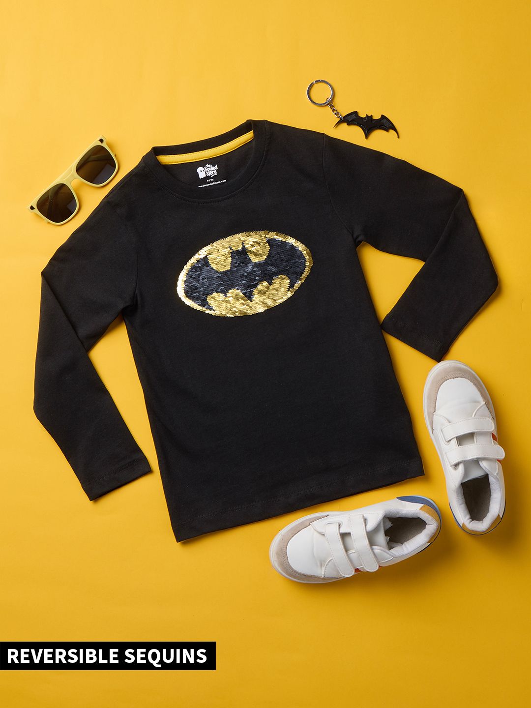 Buy Batman: Bat-Signal Boys Cotton Full Sleeve T-Shirts online at The ...