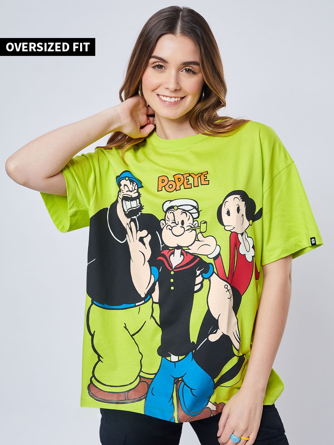 Buy Popeye: Sailor Crew Women's Oversized T-Shirt online at The Souled ...