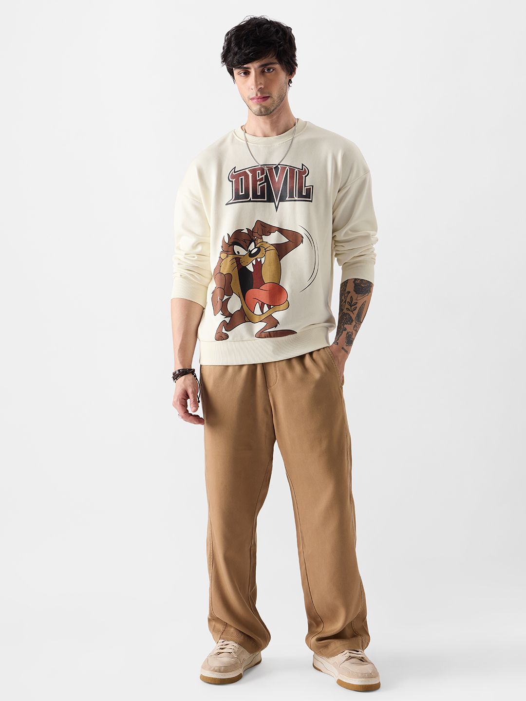 Buy Looney Tunes: Taz The Devil Mens Oversized Sweatshirts Online