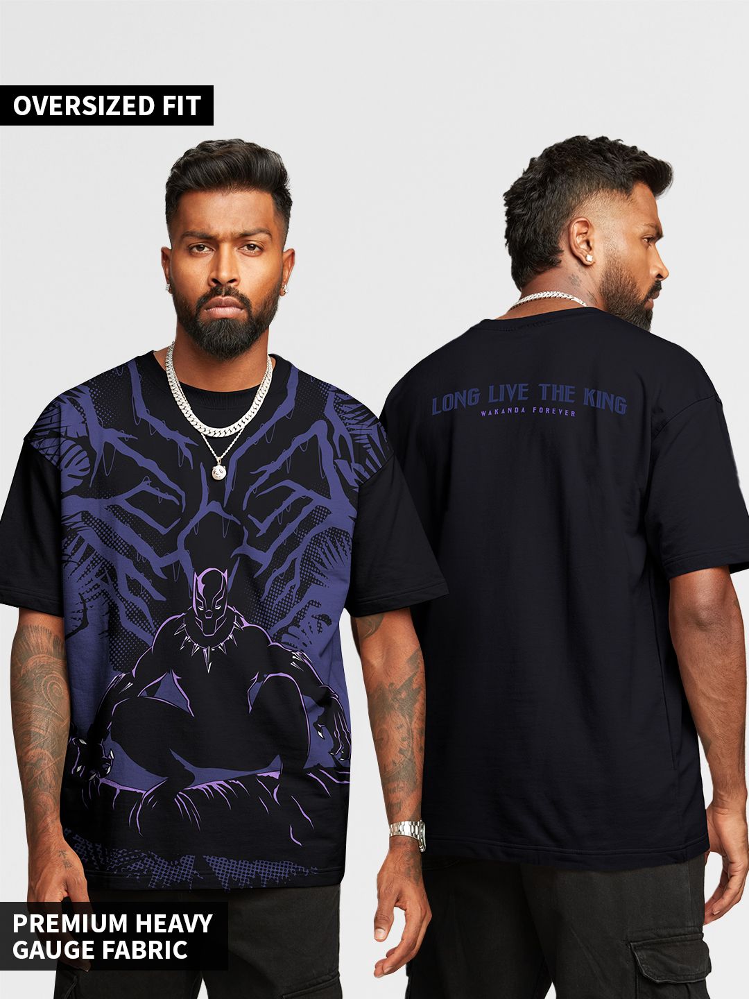 Buy Black Panther: Long Live The King Oversized T-Shirts Online