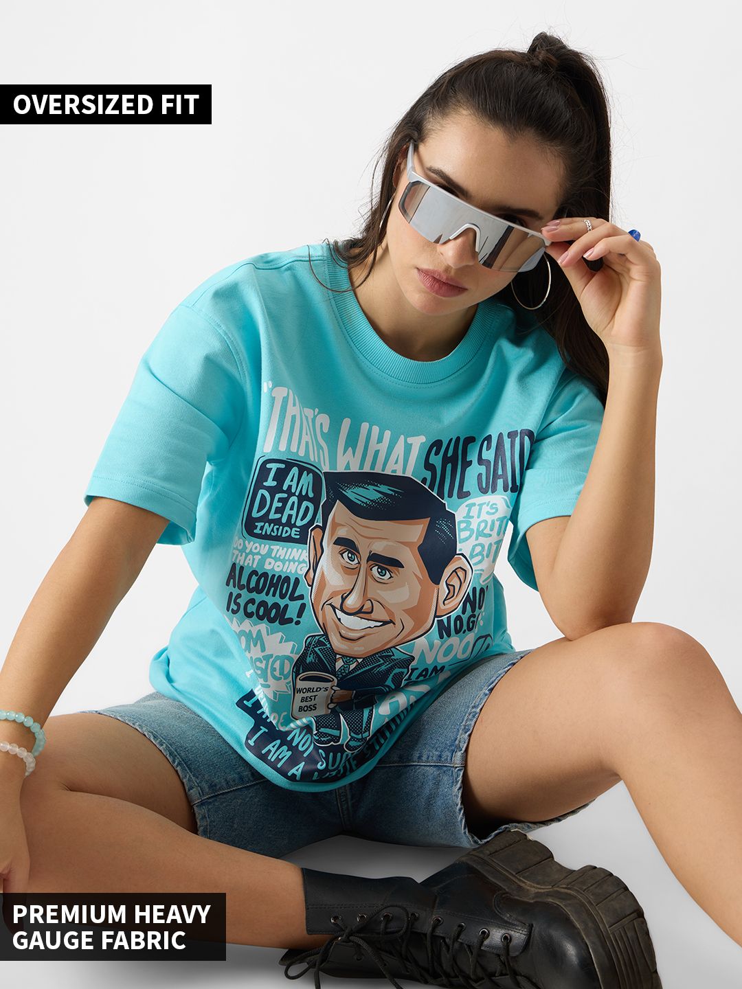Buy The Office: Michael Scott Women Boyfriend T-Shirts Online