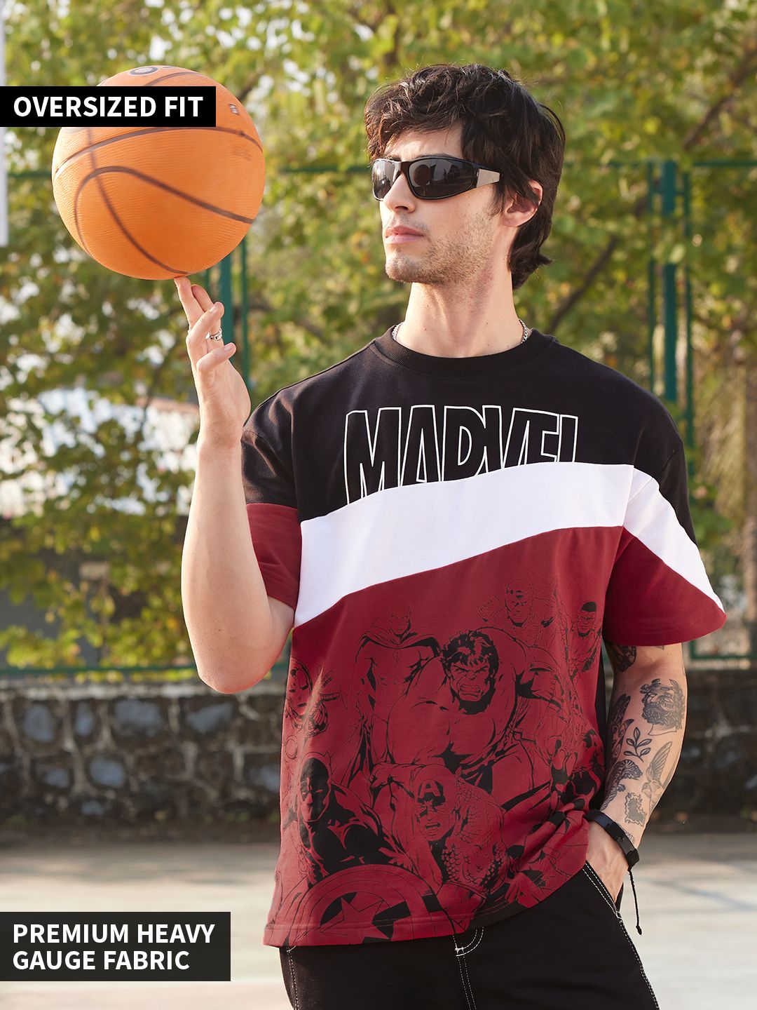 Buy Avengers: The Heroes Oversized T-Shirts Online