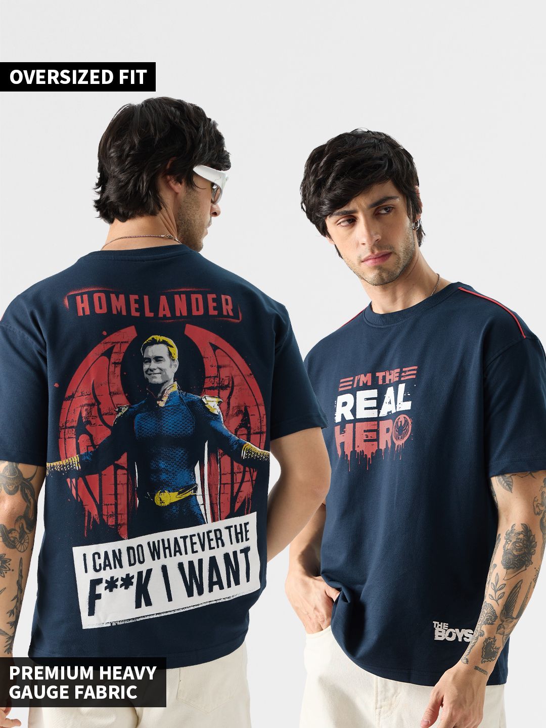 The Boys: The Real Hero Oversized T-Shirts online