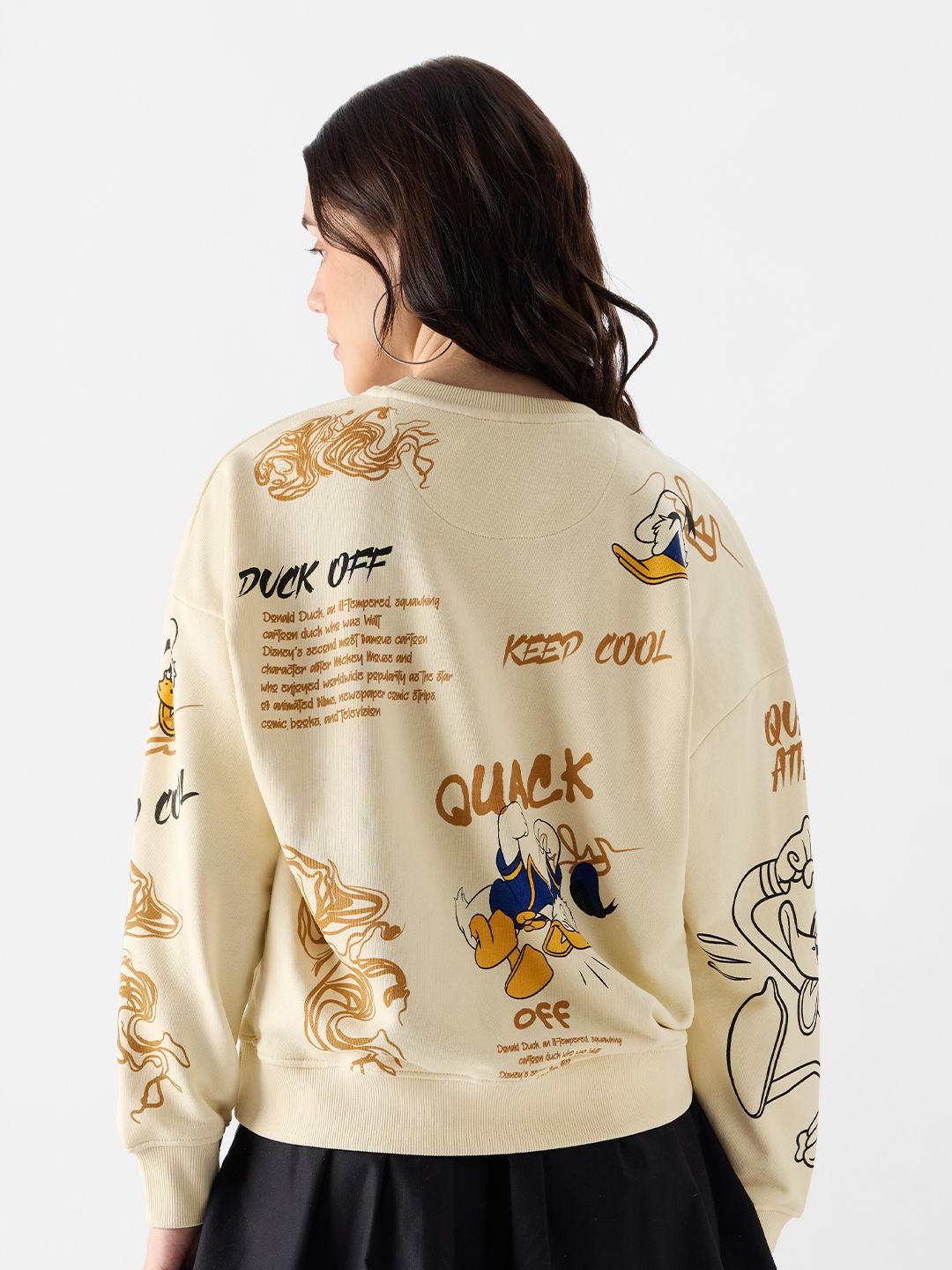 Buy Donald Duck: Quack Attack Women Oversized Sweatshirts Online