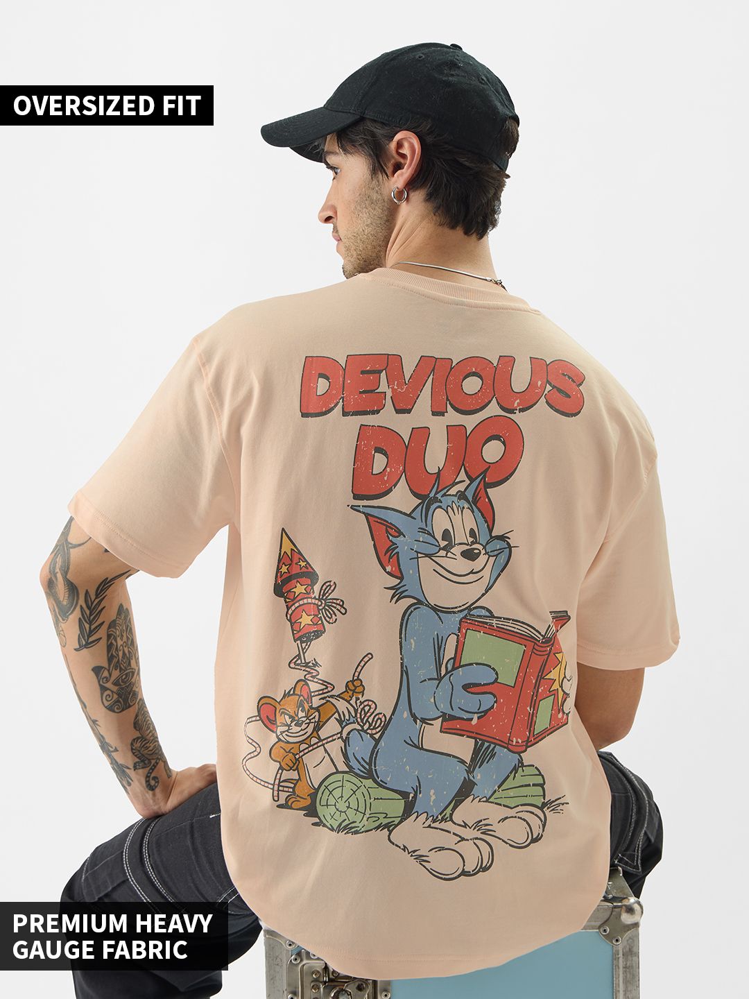 Buy Tom And Jerry: Devious Duo Oversized T-Shirts Online