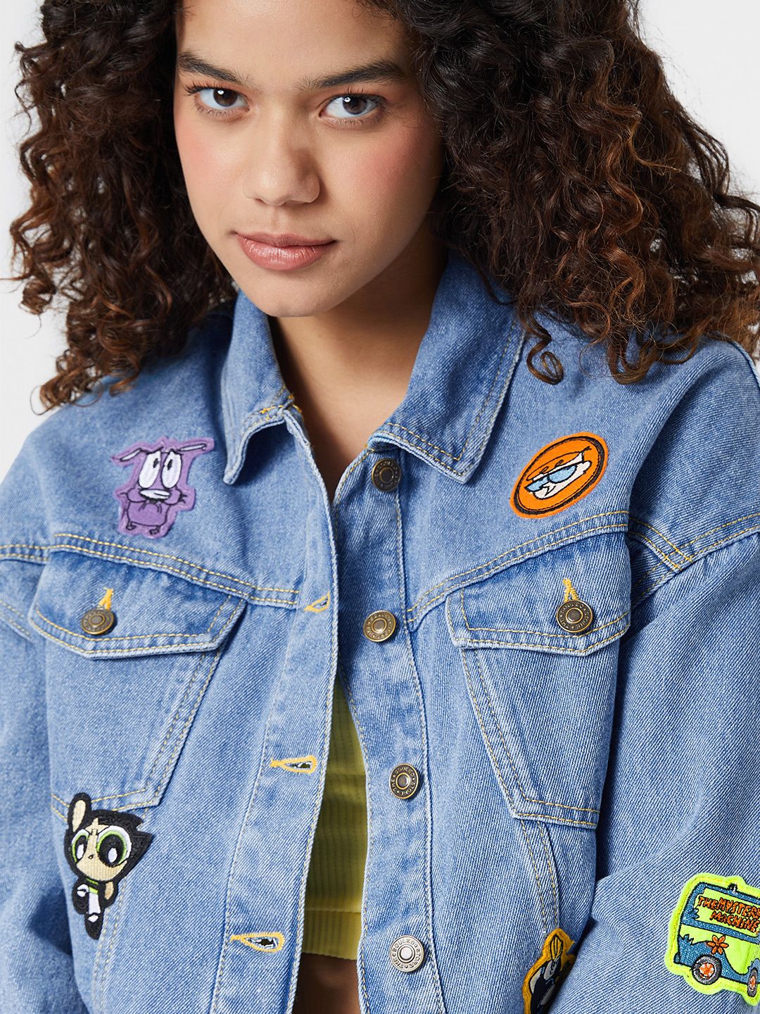 Buy Official Cartoon Network Stuck In 90's Women Denim Jacket Online