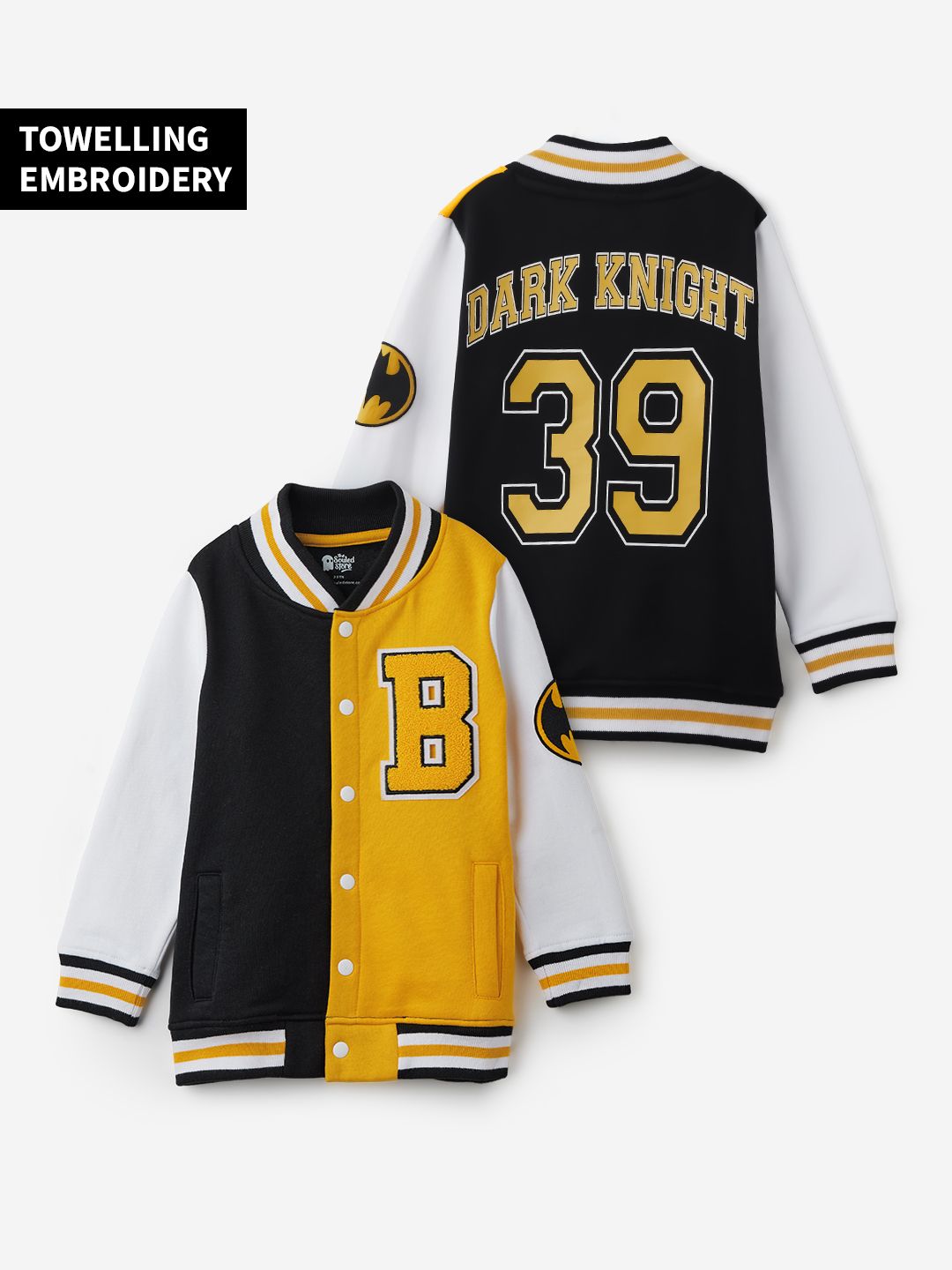 Buy Batman: 39 Boys Cotton Varsity Jackets online at The Souled Store.