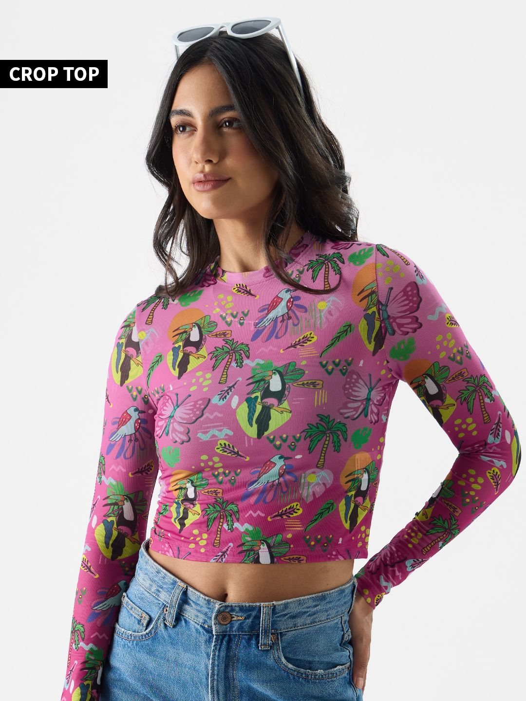 Buy TSS Originals: Aqua (Colourblock) Women's Cropped Tops online at ...