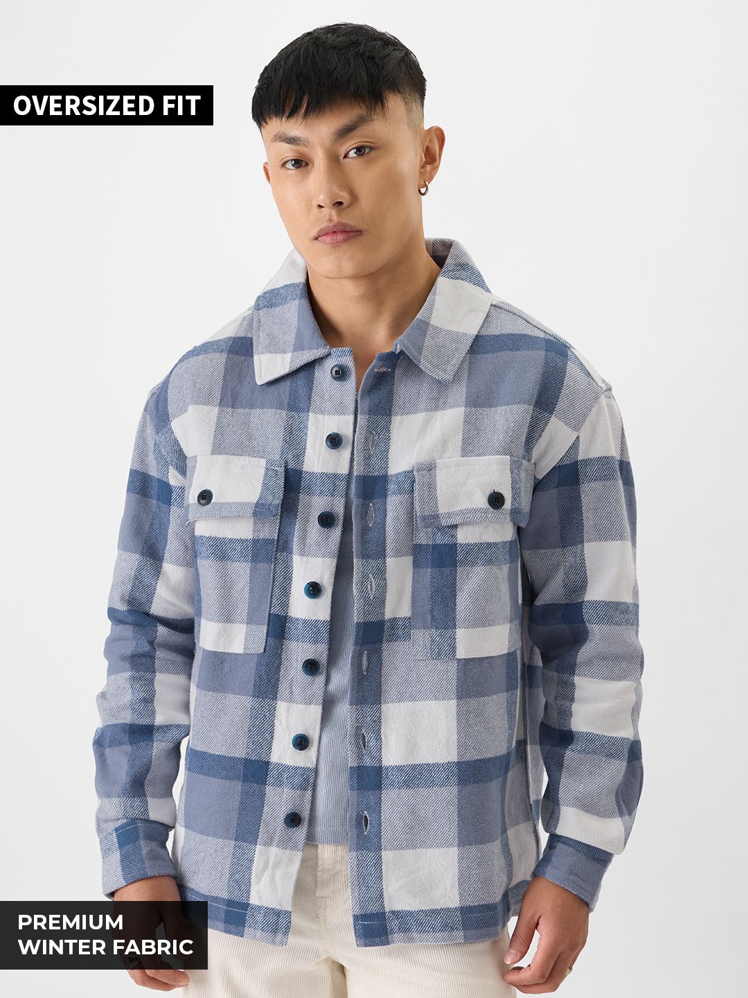 Buy TSS Originals: Grey Box Mens Flannel Shacket Online