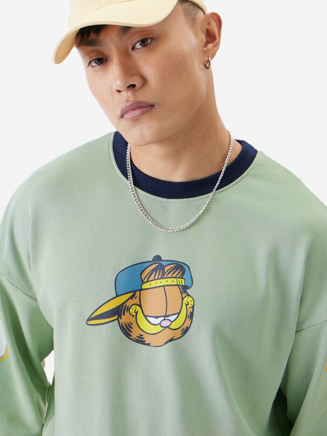 Buy Official Garfield: Gangster Men Oversized Sweatshirt Online