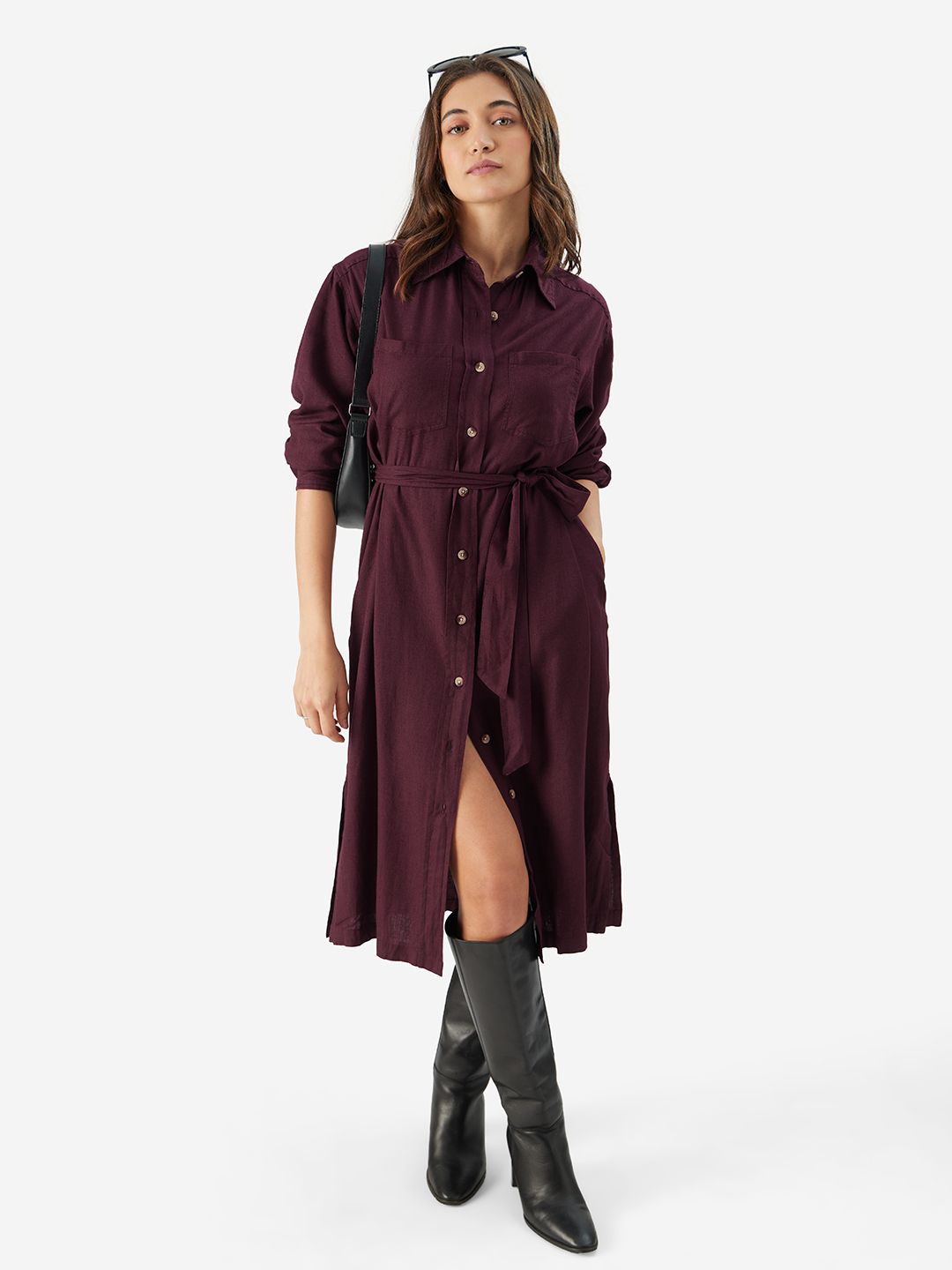 Buy Solids: Grape Kiss Women Dress Online