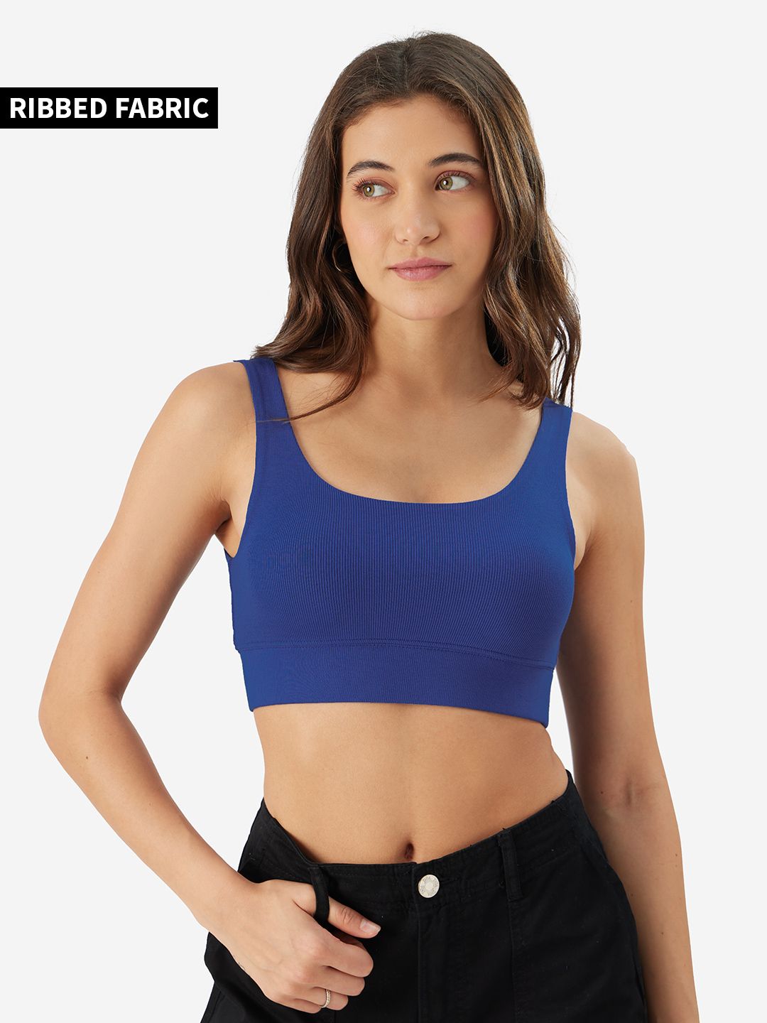 Buy Electric Blue Bralette Top Women Lounge Bralette Online