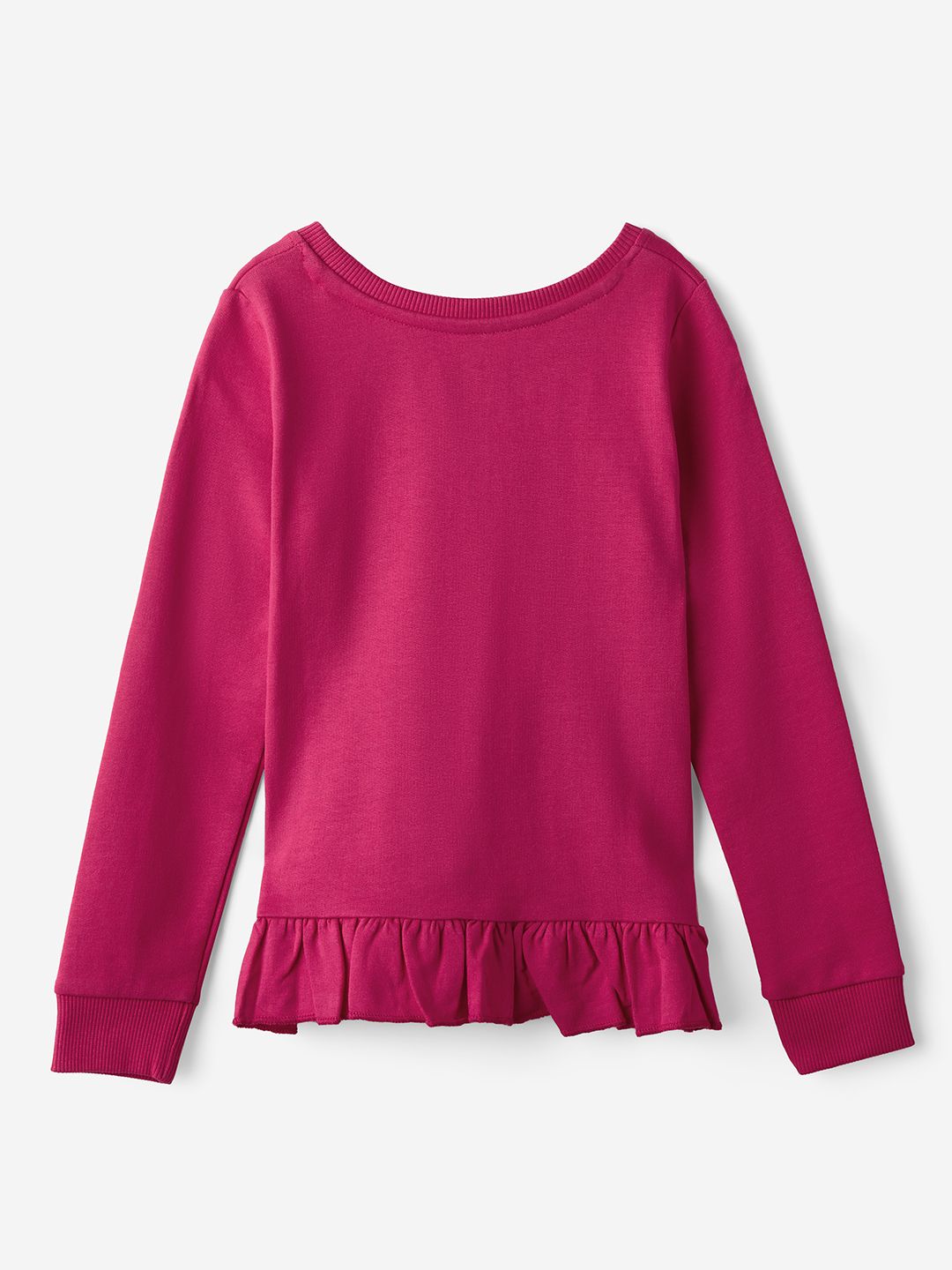 Buy Solids: Raspberry Girls Cotton Full Sleeve T-Shirts online at The ...