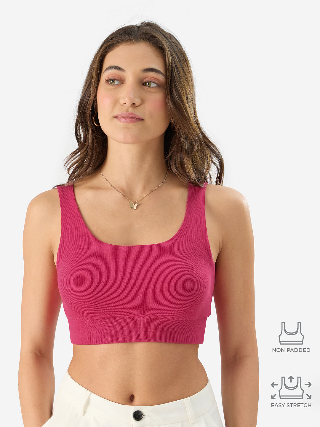 Buy Raspberry Bralette Top Women Lounge Bralette Online