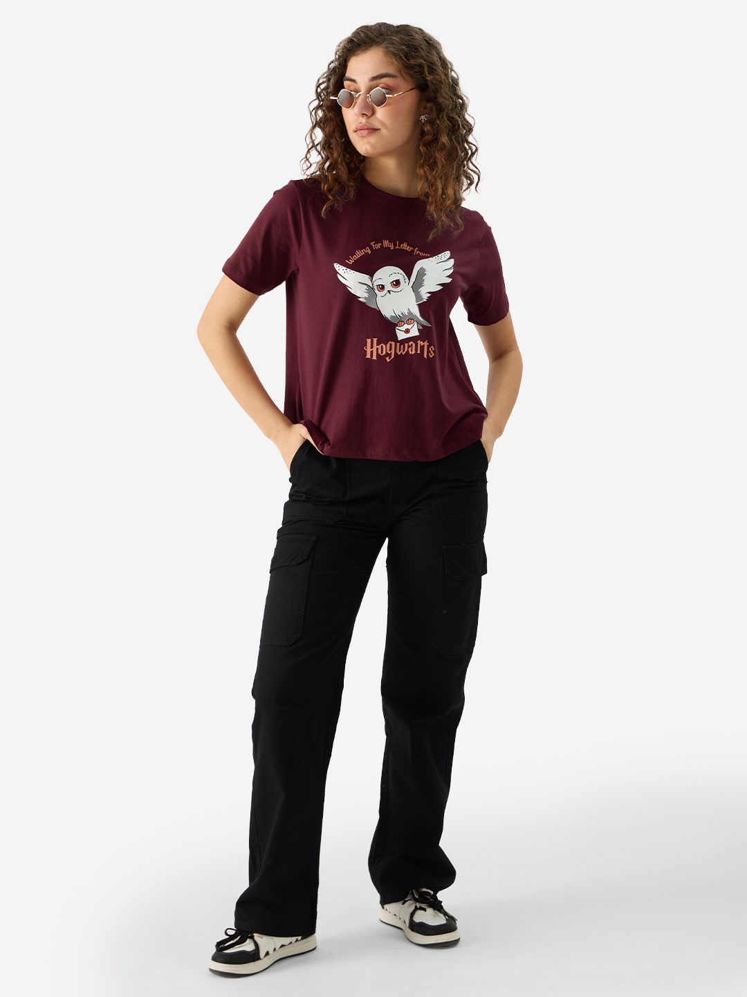 Buy Harry Potter: Hedwig Special Women Relaxed Fit T-Shirts online at ...