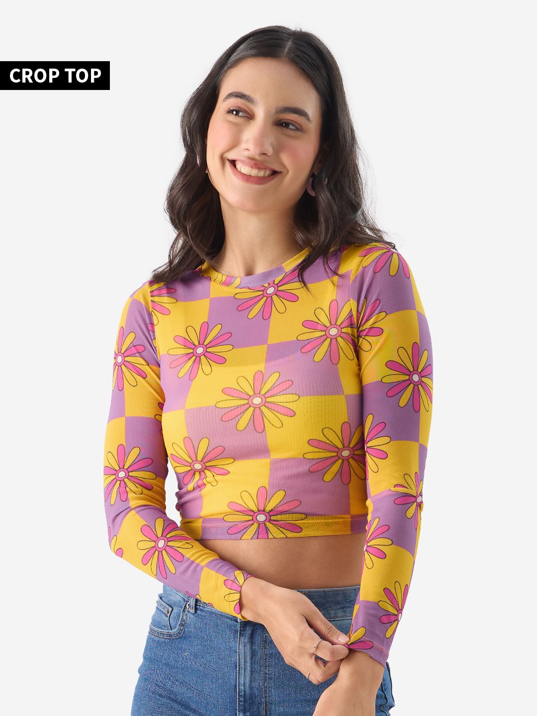 Buy TSS Originals: Aqua (Colourblock) Women's Cropped Tops online at ...