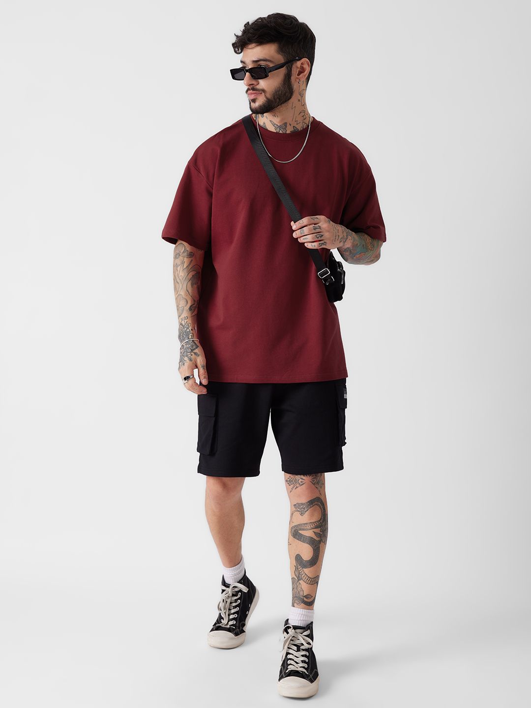 Buy Solids: Superhero Red Oversized T-Shirts Online
