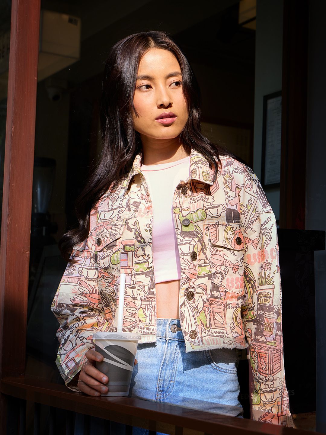 Buy F.R.I.E.N.D.S: Doodle Women Denim Jacket Online