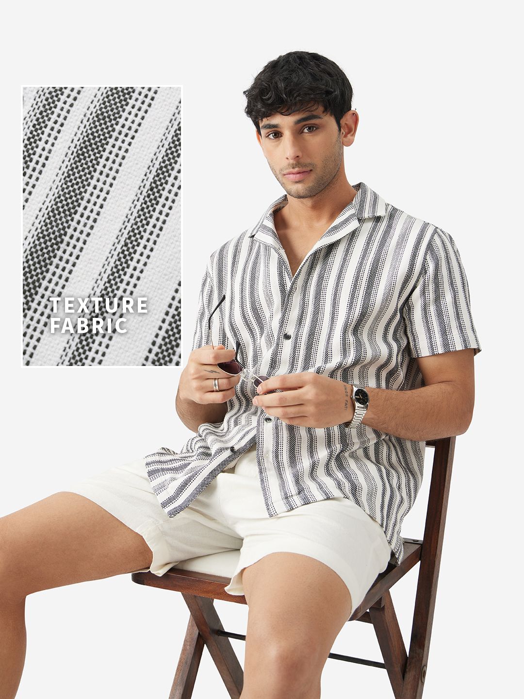 Buy TSS Originals: Monochrome Stripes Printed Shirts Online
