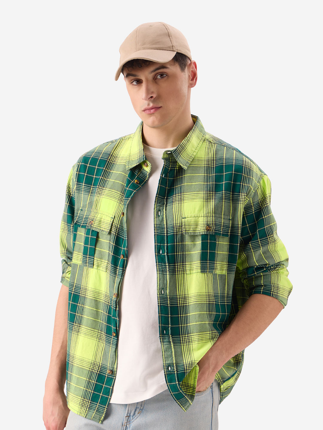 Buy Plaid Gulf Coast Men Utility Shirts Online