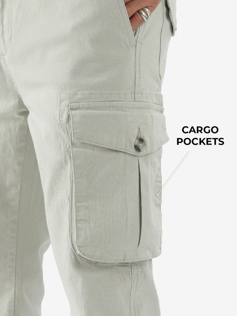 Buy TSS Originals: Square Grey Men Cargo Pants Online