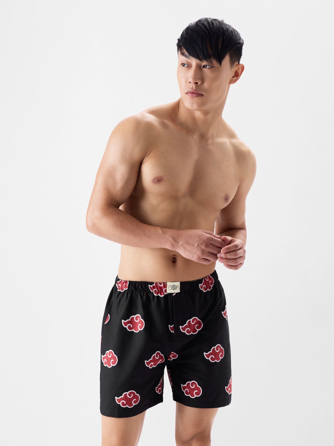 Buy Naruto: Akatsuki Pattern Boxer Shorts Online.
