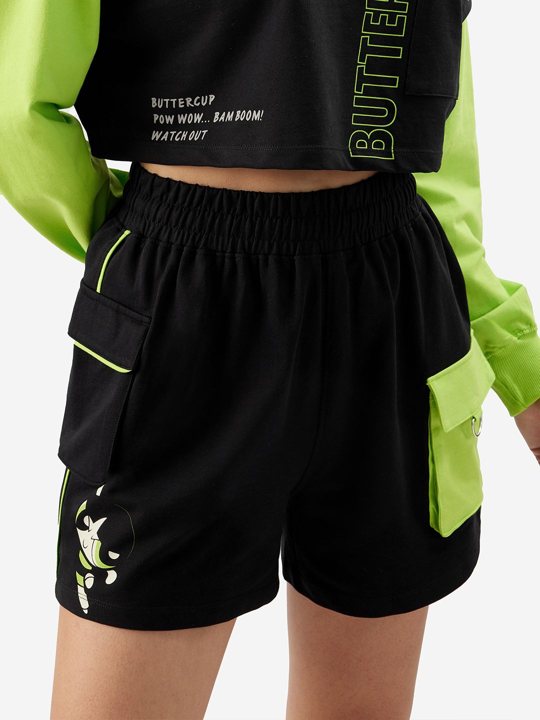 Buy Powerpuff Girls: Buttercup Women Utility Shorts Online