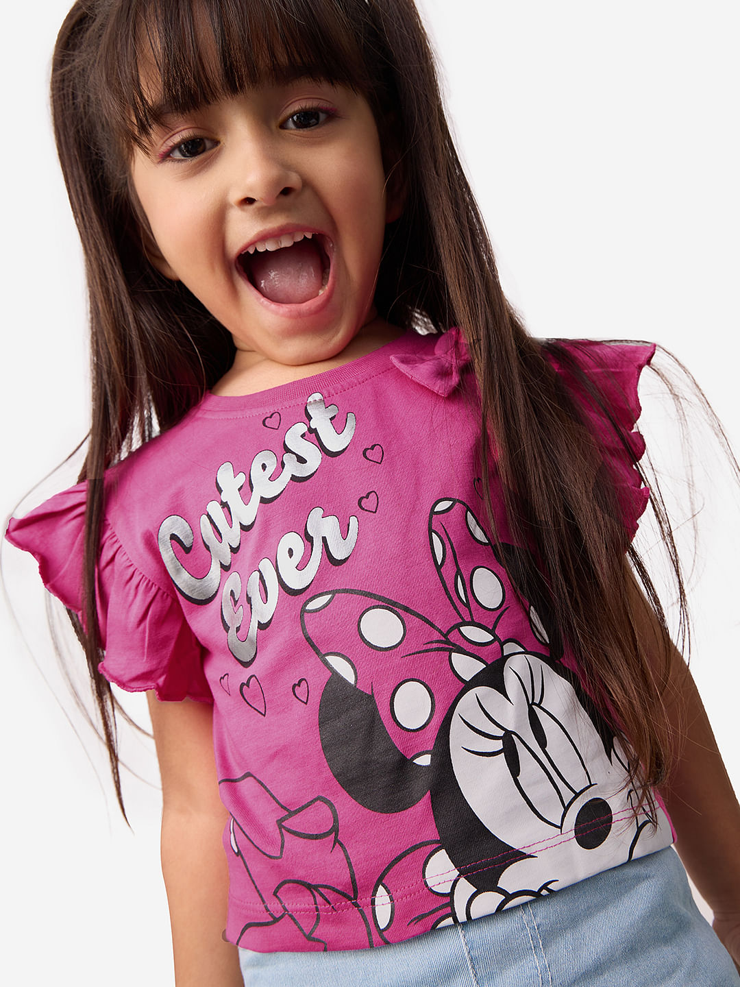 Buy Minnie Mouse The Cutest Girls Cotton Crop Tops Online At The Souled Store