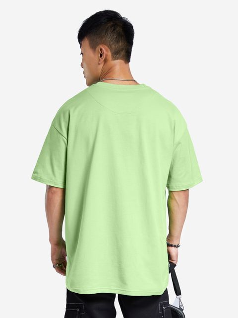 Buy Solids: Papermint Oversized T-Shirts Online