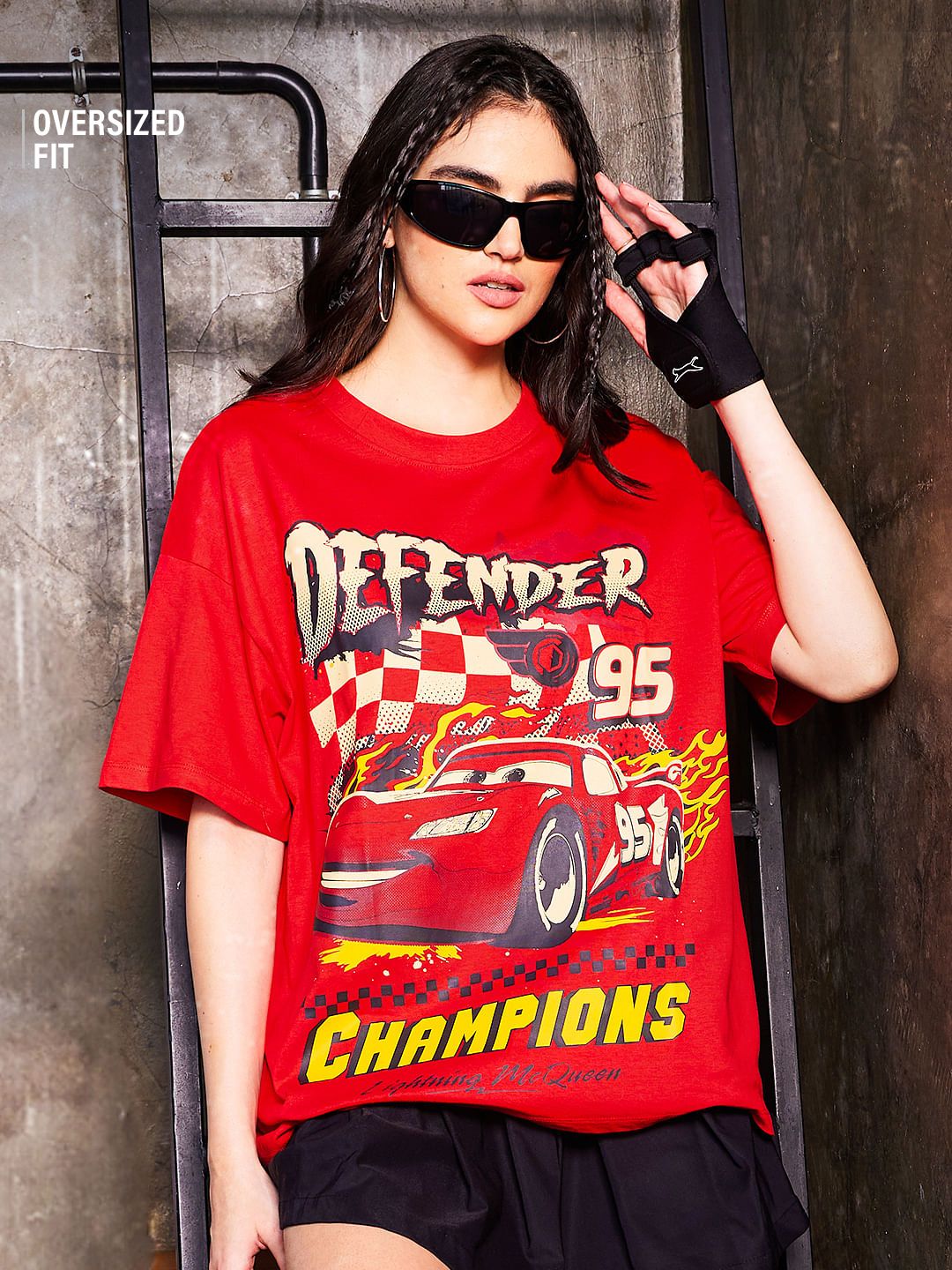 Shop for Cars: Defending Champ Women Oversized T-Shirts Online