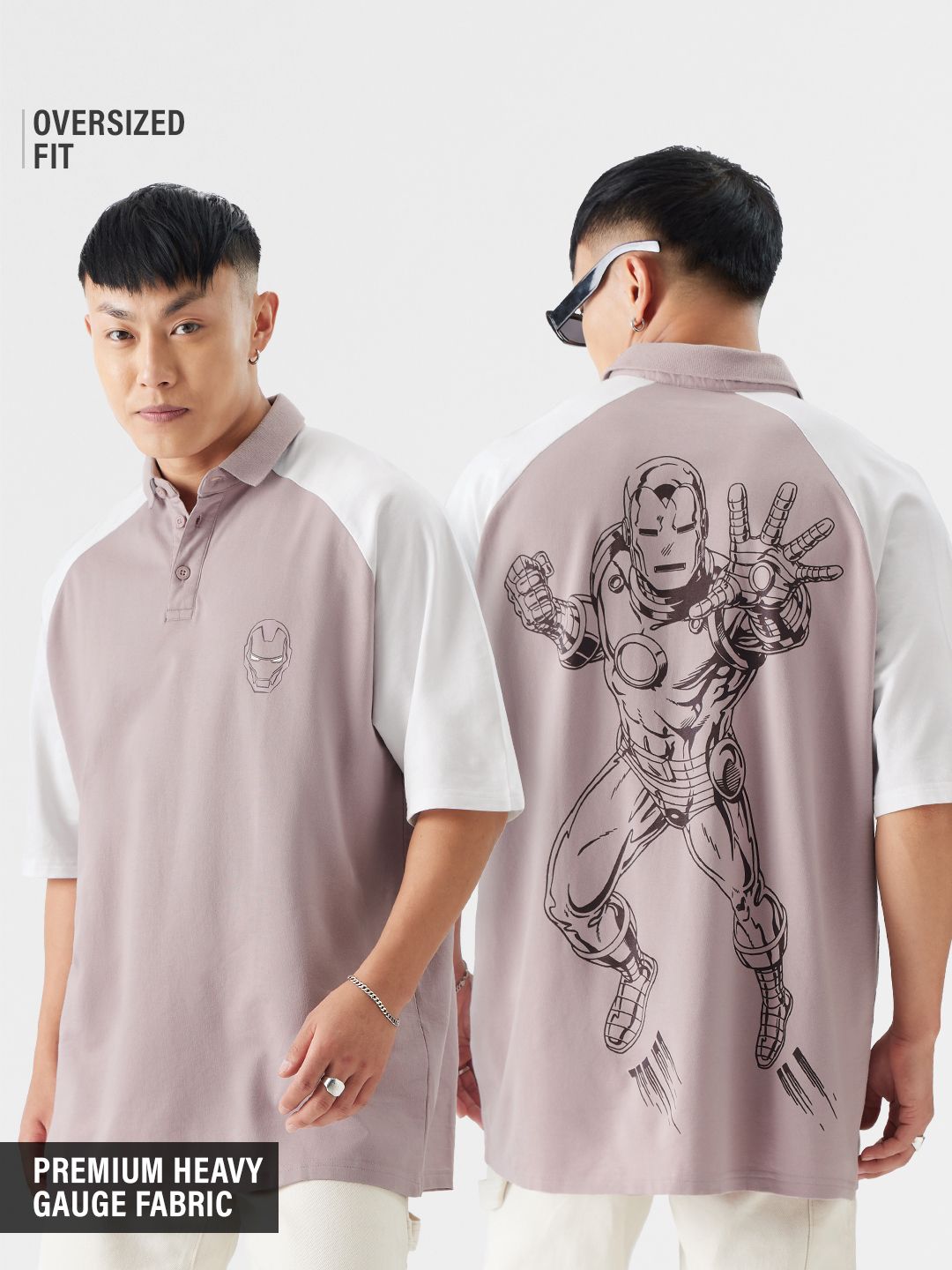 Buy Iron Man: Mask Oversized Polo Online