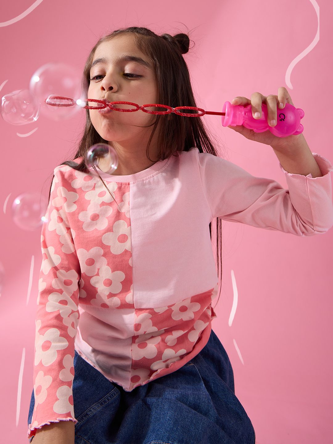 Buy TSS Originals: Sugar Blossom Girls Cotton Full Sleeve T-Shirts ...